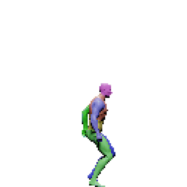 FREE Male Realistic Pixel Art Template Sprite Pack by Pixel Moon