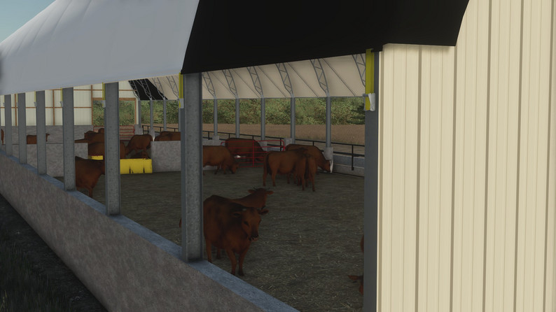 FS22 Hoop Cattle Barn by LJR Modding