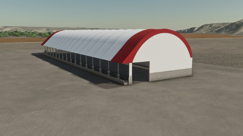 FS22 Hoop Cattle Barn by LJR Modding