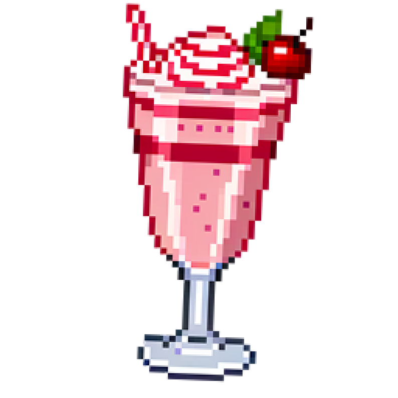 36 Milkshakes --- Pixel Art Milkshake Pack by PixiePirat