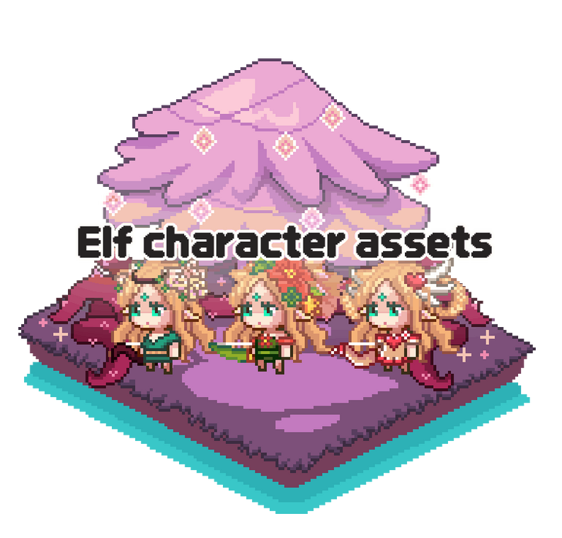Pixelart Elf Character by HONEY DOT