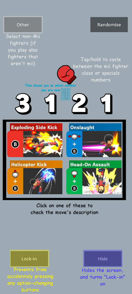 Mii Moveset Select by Meme_Gunner