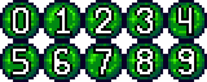 Pixel Art Card Stats Orbs by dustdfg