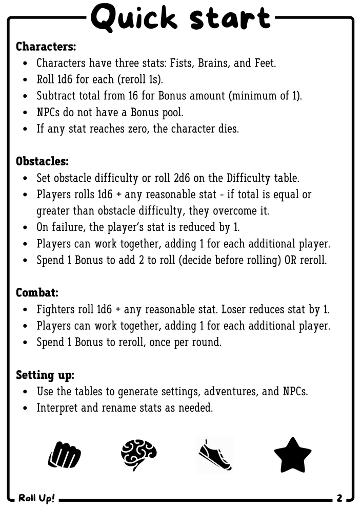 Roll Up! by Hugh Lashbrooke, Ten Acre Games