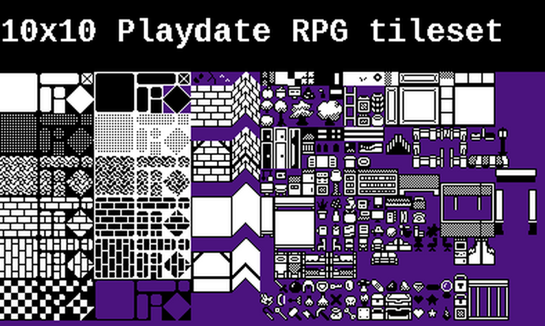 Rachel's CC0 Assets (Tiles, sprites, items, UI, fonts) by Moosadee