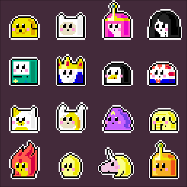 16 Free Adventure Time Themed Game Profile Pictures by Crumpaloo
