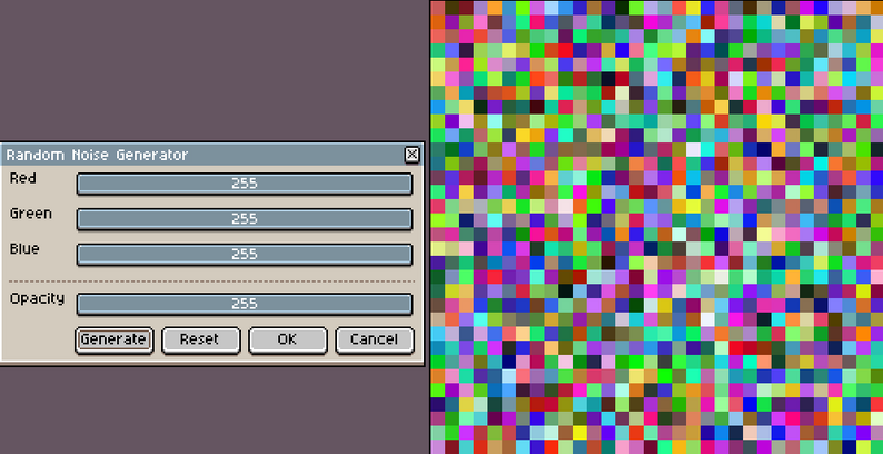 Random Noise Generator for Aseprite by Spitfireleet
