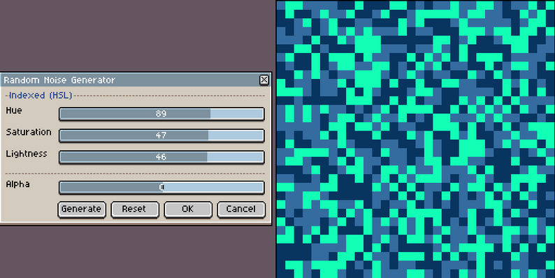 Random Noise Generator for Aseprite by Spitfireleet