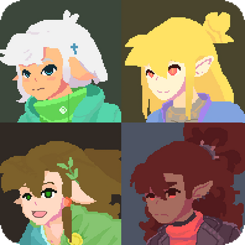 Free - 12 Fantasy Character Portraits - pixel art by ApyrYon