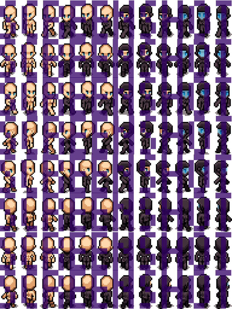 Character Sprite Female 8 Directions by TwentyFree