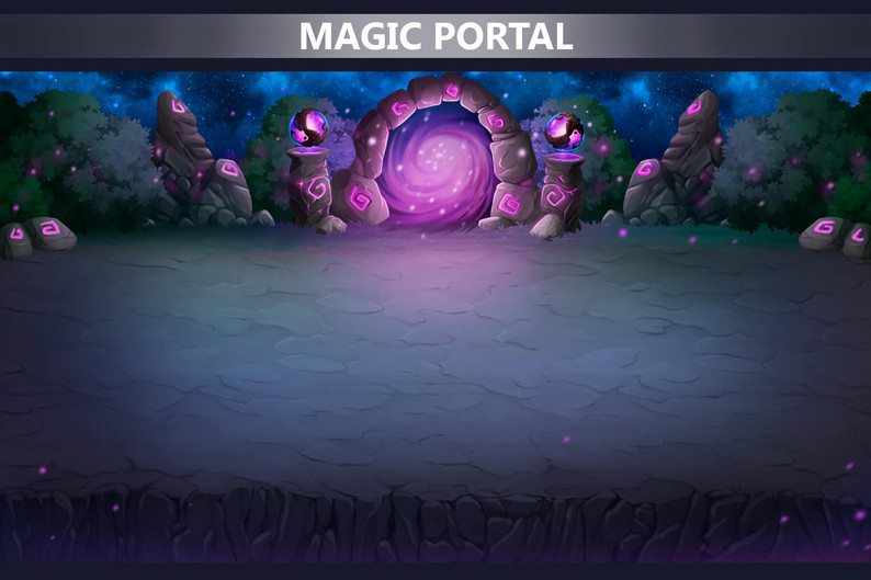 High-quality 4 Dark Magic Battle Backgrounds by Free Game Assets (GUI ...