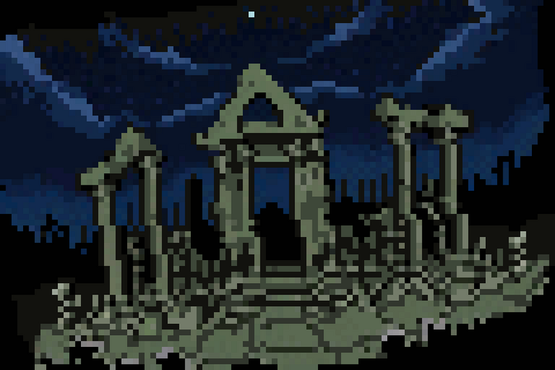 12 Ancient Ruins Backgrounds Assets - Pixelart / Pixel Art by ...