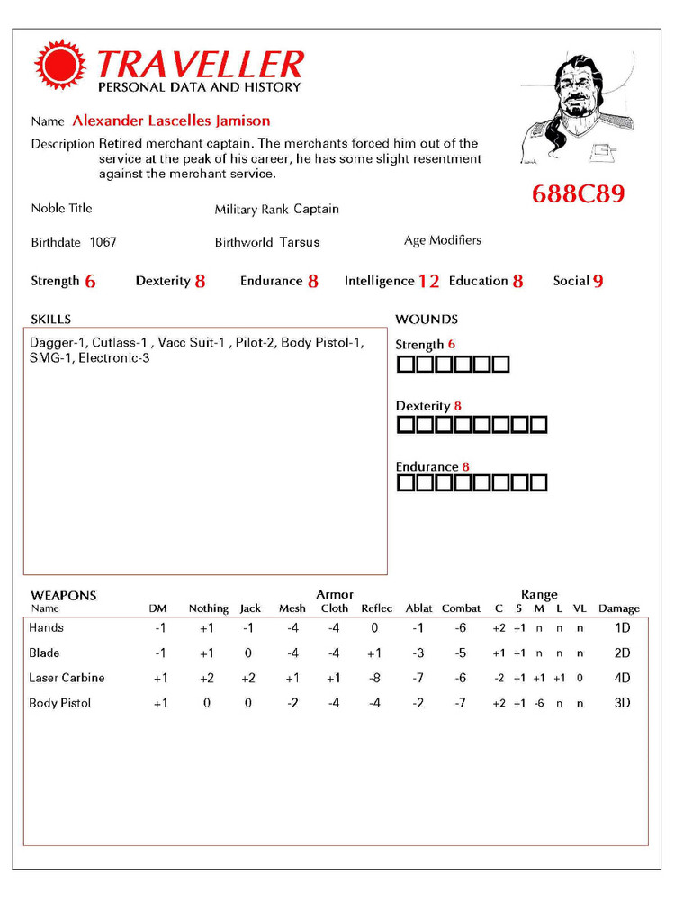 Classic Traveller - Custom character sheets by ng76