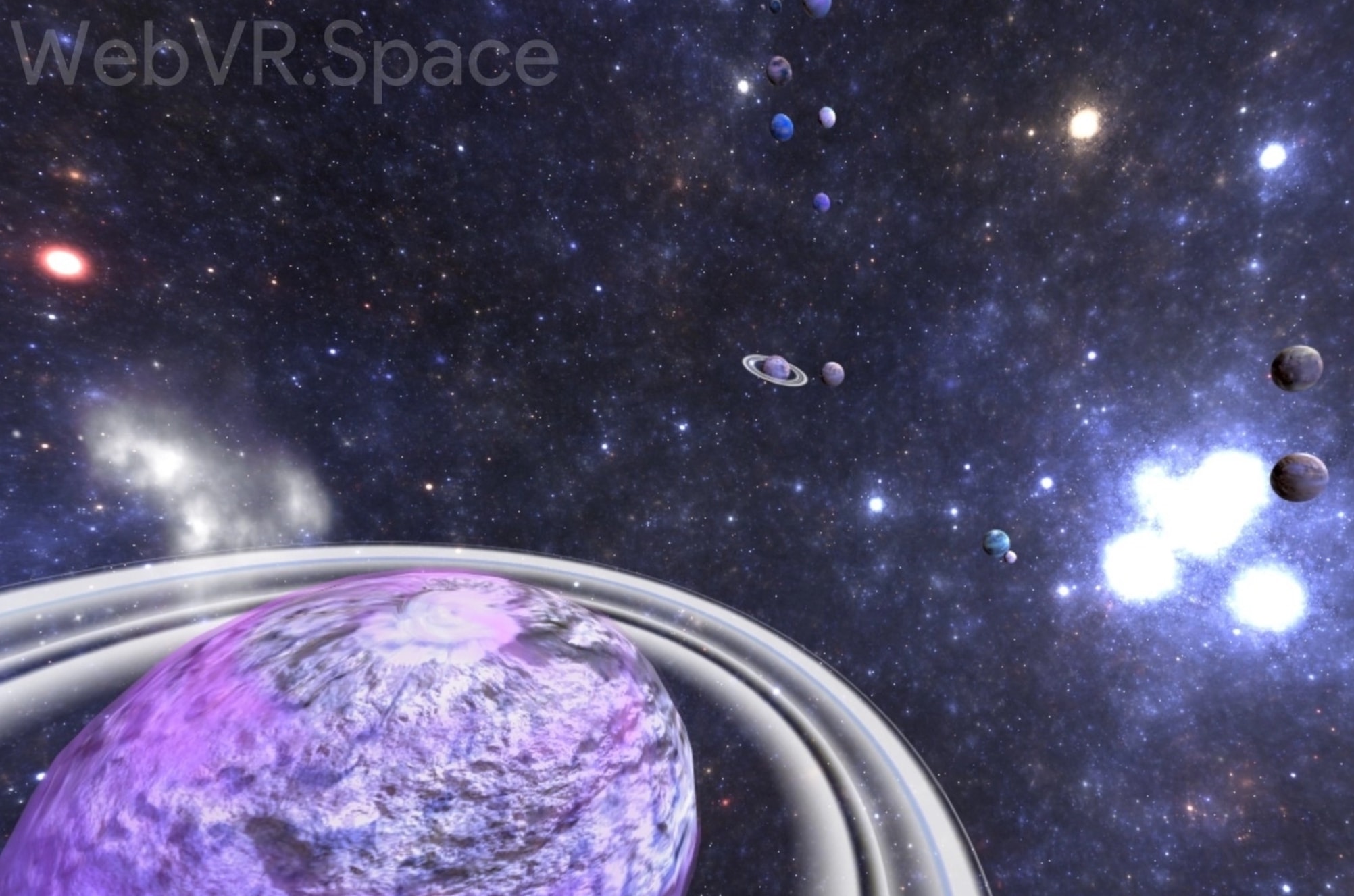 WebVR Demo - Virtual Reality Space Exploration by Web VR Demo at WebVR ...