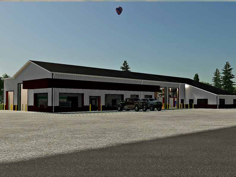 FS22 Large Truck Shop by Tri-State Crew