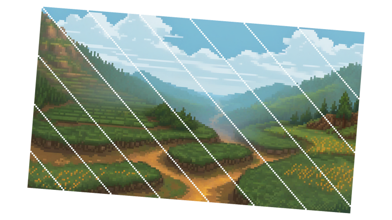 10 Meadow Backgrounds Assets - Pixelart / Pixel Art Asset Pack by InKing