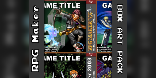 RPG Maker Itch.Io Boxart Template Pack by TheUnproPro