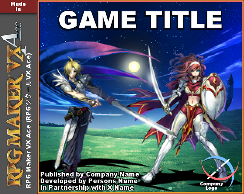 RPG Maker Itch.Io Boxart Template Pack by TheUnproPro