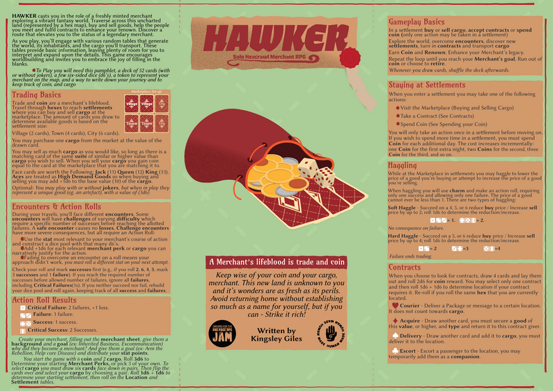 Hawker - Solo Merchant RPG by Nemysisrelapse