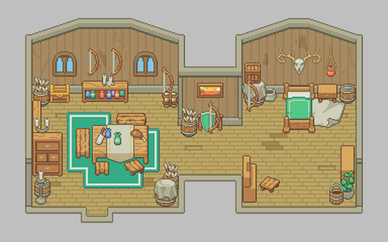The Fantasy Tileset - Medieval Interiors by Ventilatore