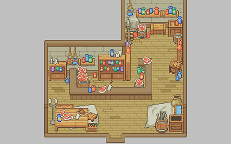 The Fantasy Tileset - Medieval Interiors by Ventilatore