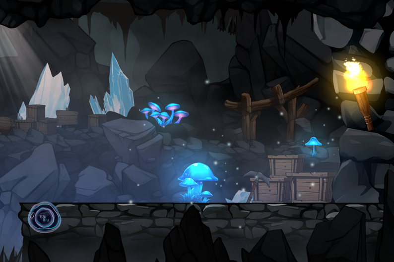 2D Platformer Cave by BluBlu Games