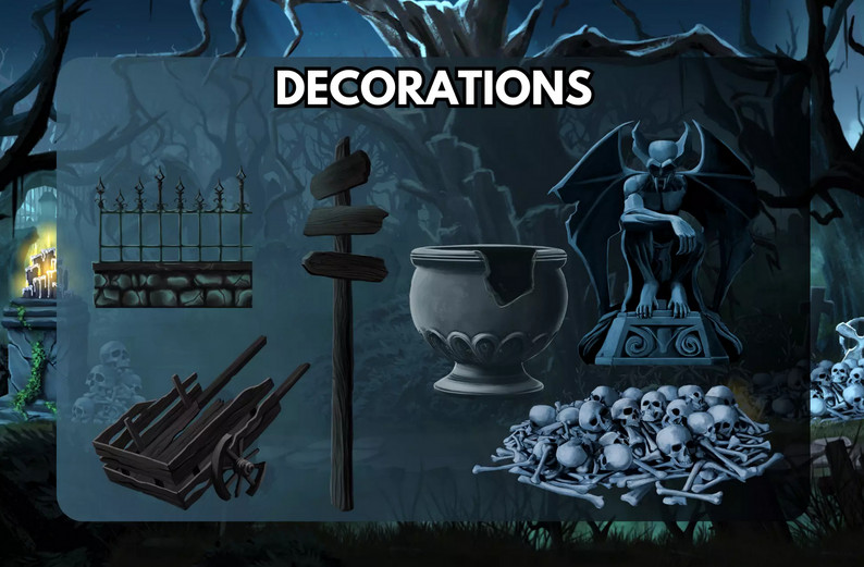 2D Platformer Graveyard Asset Pack by BluBlu Games