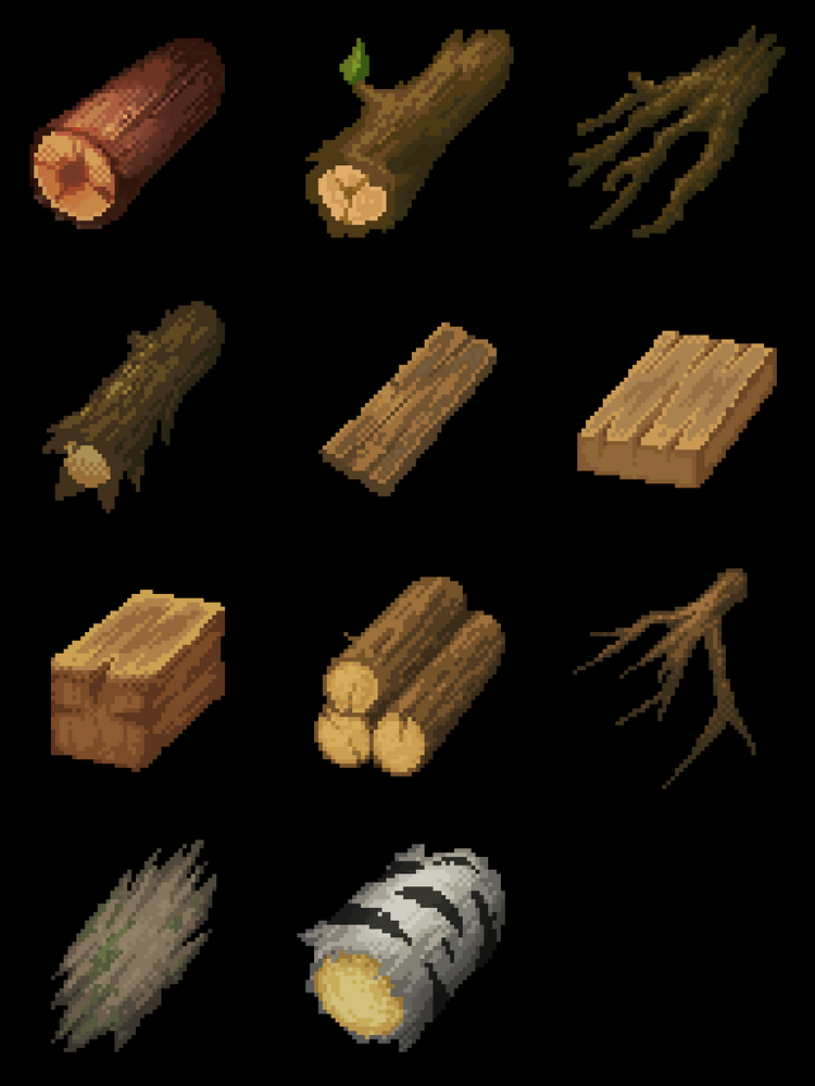 Pixel Art Wood by Frostwindz