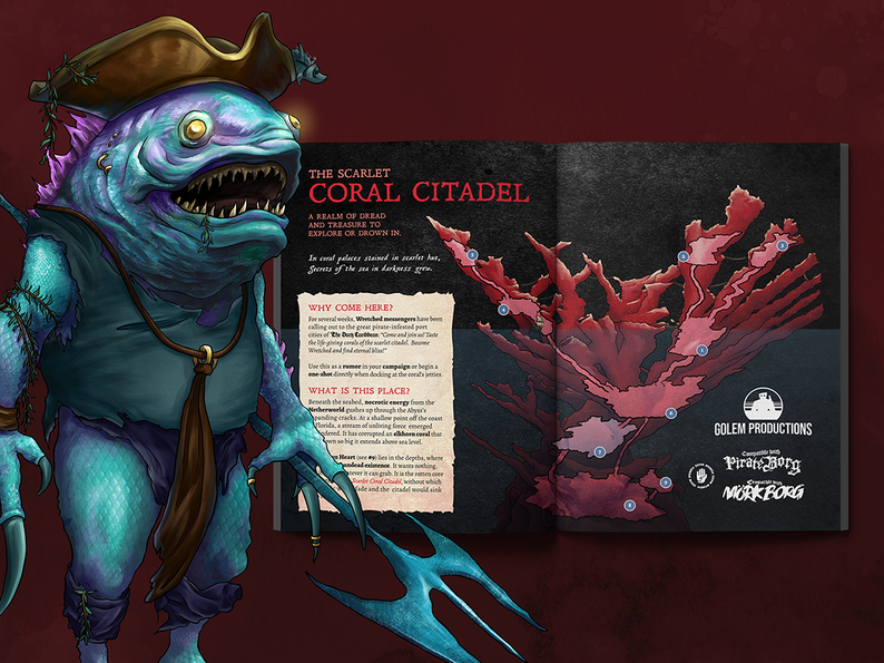 The Scarlet Coral Citadel - Adventure for Pirate Borg by Der_AJZ ...