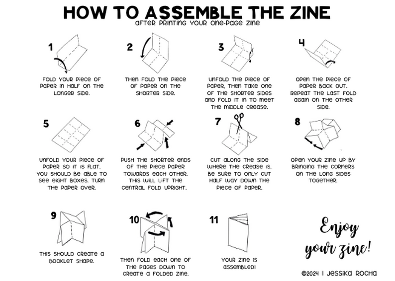 One-Page Zine Template on Canva by The Solo RPG Player (Jess)