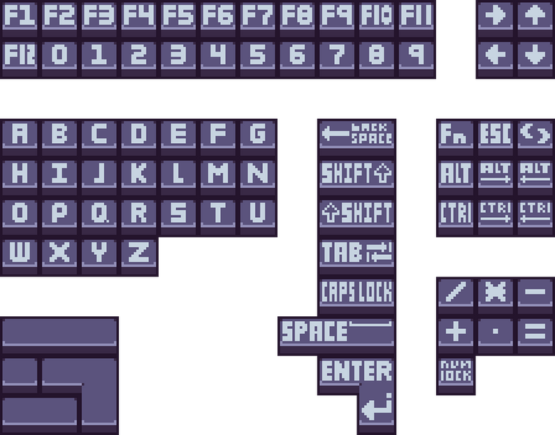 Keyboard - Pixel Art by MegaCrash