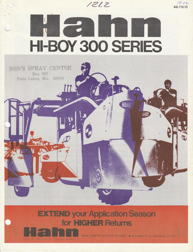 Hahn Allis Chalmers Hi Boy Sprayer Pack by Tired Iron Modding