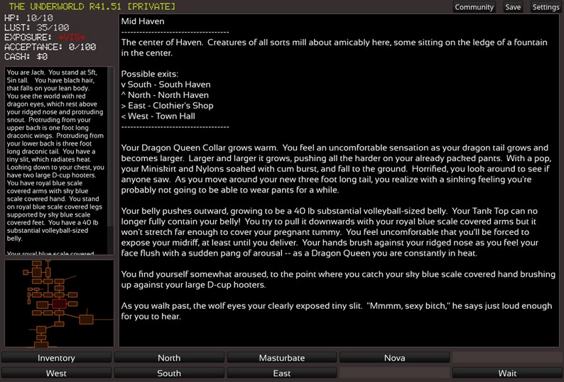 The Underworld: A Furry Transformation (MtF) Game by SkyCorp