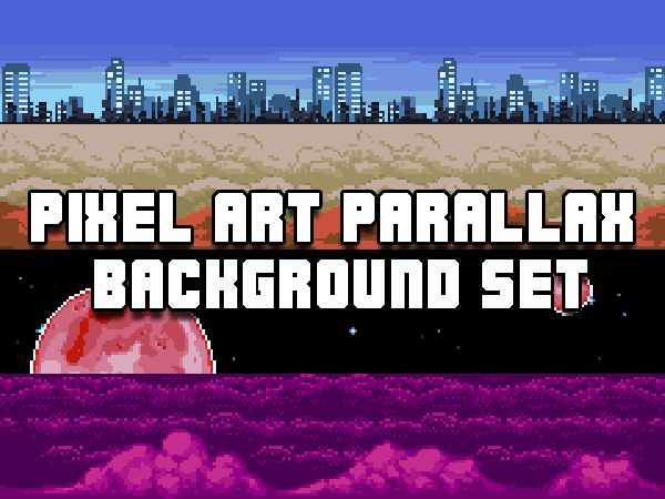 Pixel Art Parallax Background Set: Sci-fi by Cascadia Games