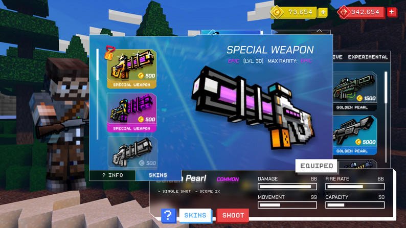 Pixelated First-Person Shooter Game UI by Geon Tavares