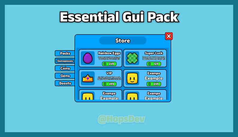 Essential Gui Pack by HopsDev