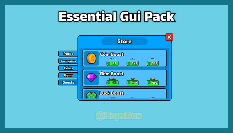 Essential Gui Pack by HopsDev