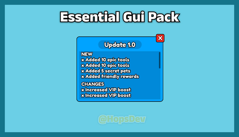 Essential Gui Pack by HopsDev