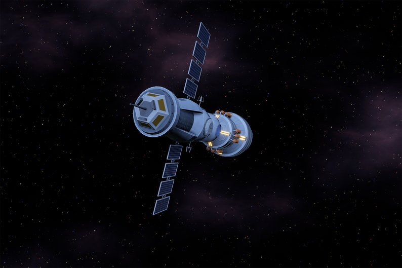 Sci-Fi Space Station by FlexUnit