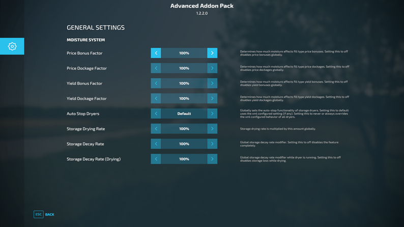 FS22: Advanced Moisture System by ThundRFS