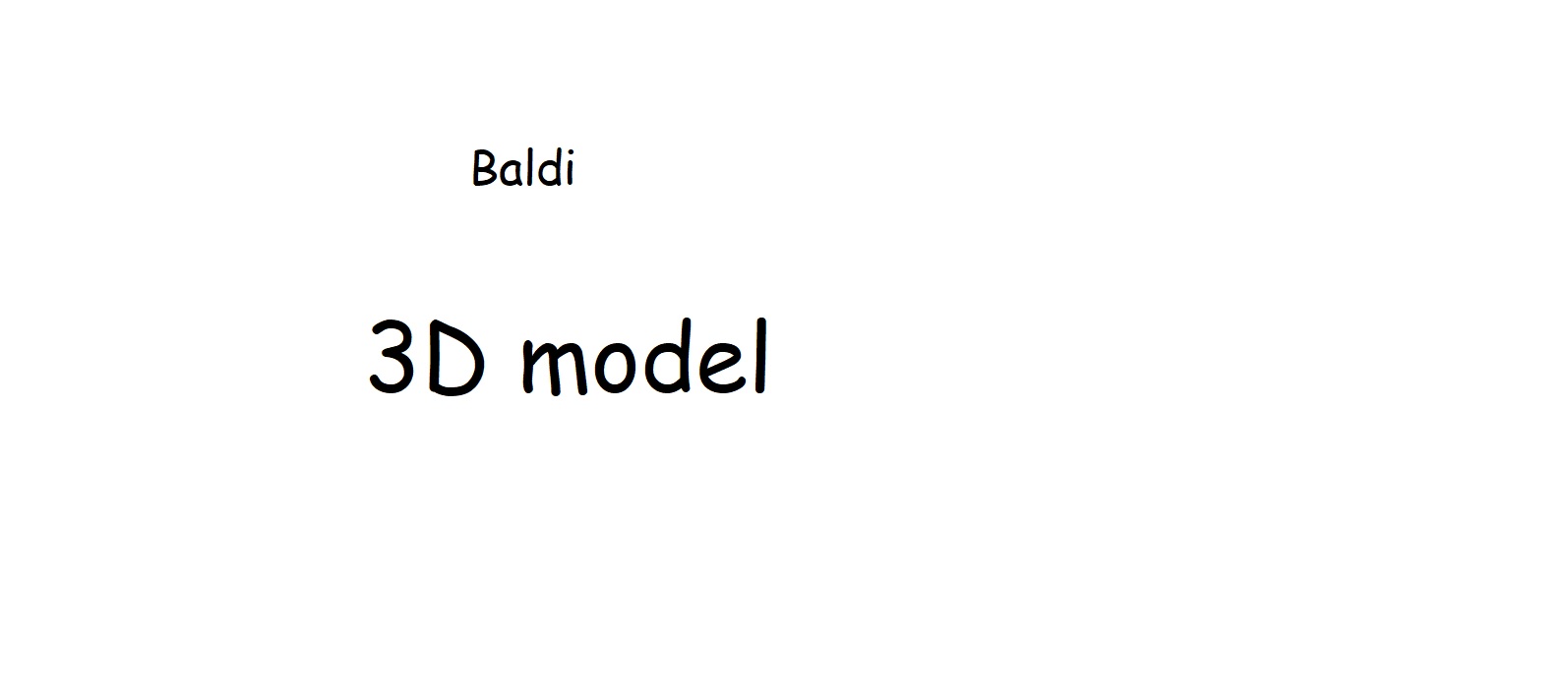 Baldi 3d model by Backyard Games