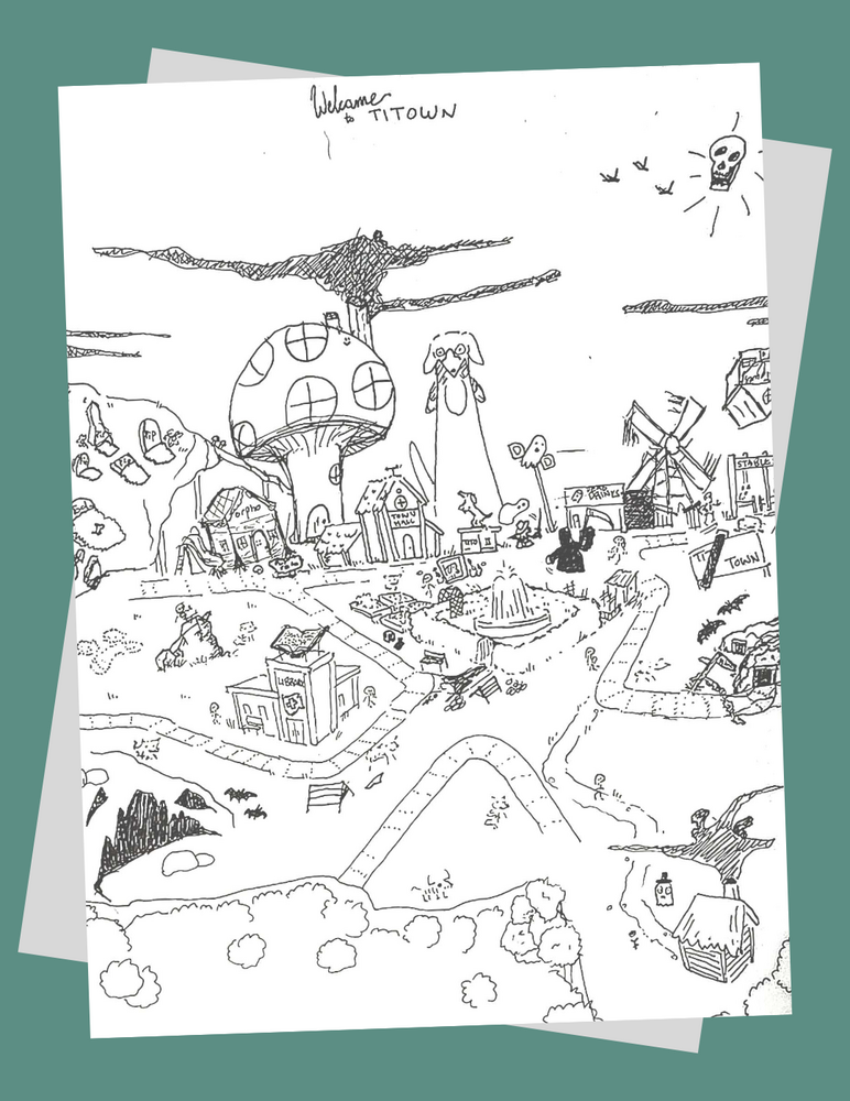 Skeletown by Fledge Art