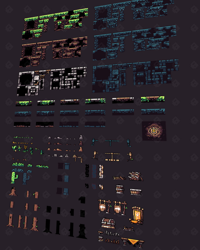 FRAY - Platformer asset pack [16x16] by sorto dedd