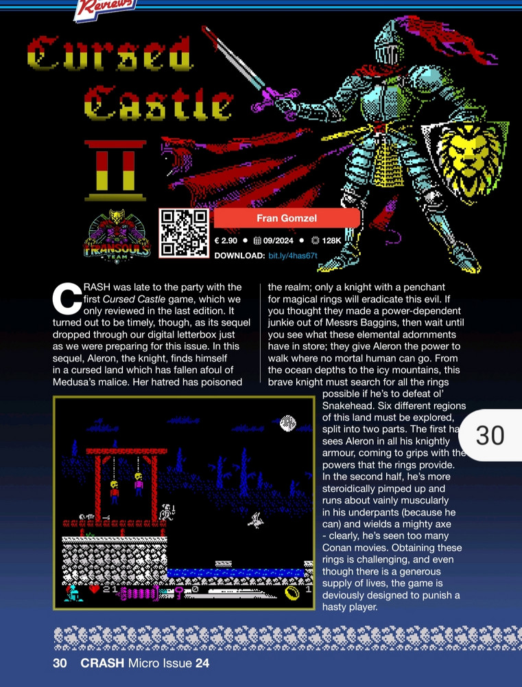 Cursed Castle 2 (zx spectrum 128) by Fransouls