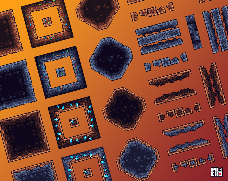Mine Tileset Pack by Mucho Pixels