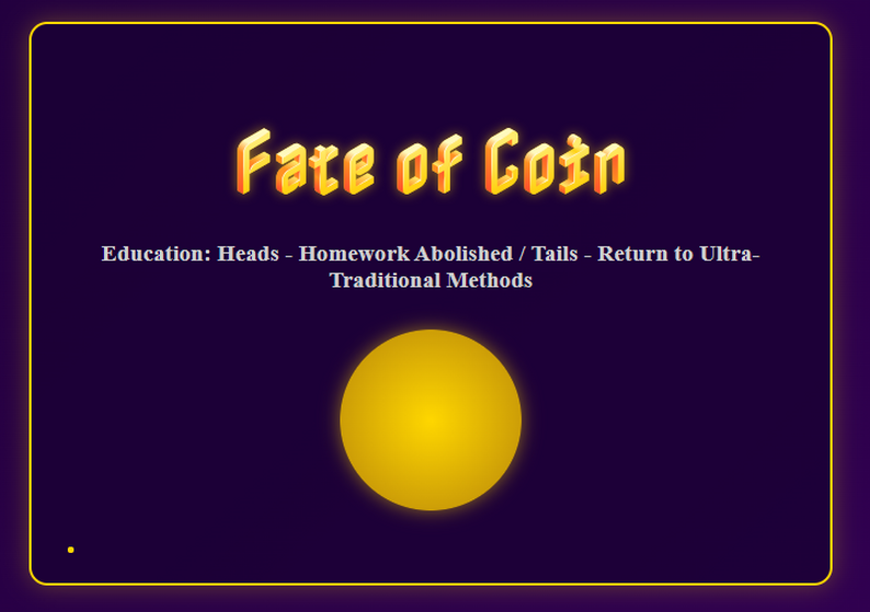 Fate of Coin (1 Minute Game) by AiPoweredGames