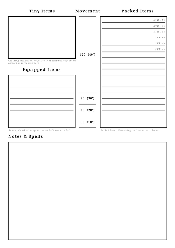 Simple Character Sheet (OSE) by jp-dixon