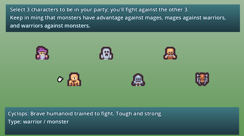 Turn based combat tutorial by Nsuprem