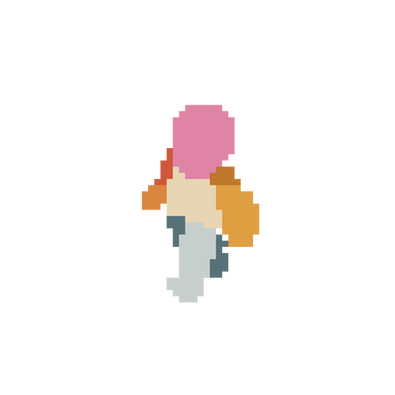 8 Directional Walk Isometric Pixel animation template by banado