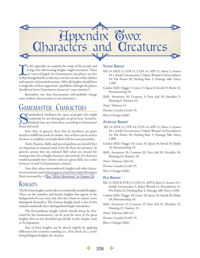 Pendragon Core Rulebook Free Character Sheets Pack by Chaosium